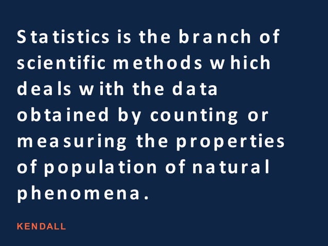 Statistics as Statistical Methods | PPT