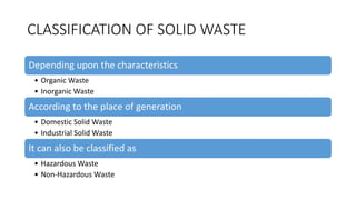 SOLID WASTE MANAGEMENT | PPT