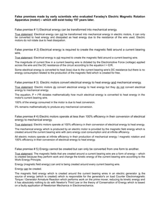 EDITED Thane C. Heins Michael Faraday Correction Experiment RE ...