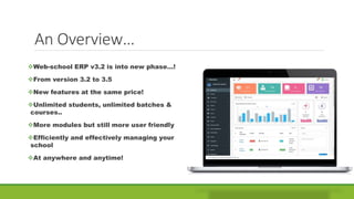 Web School ERP - School Management System Software V 3.5 | PPT