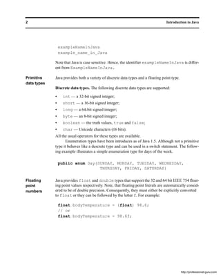 Introduction to JAVA | PDF | Programming Languages | Computing