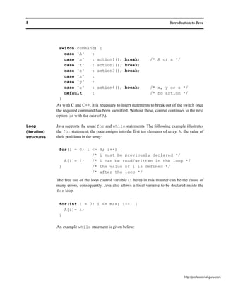 Introduction to JAVA | PDF | Programming Languages | Computing