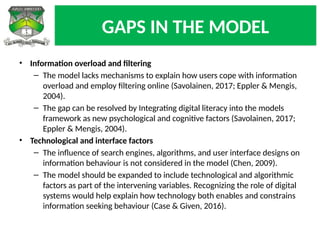 First Wilson's Model of Information Behaviour | PPTX