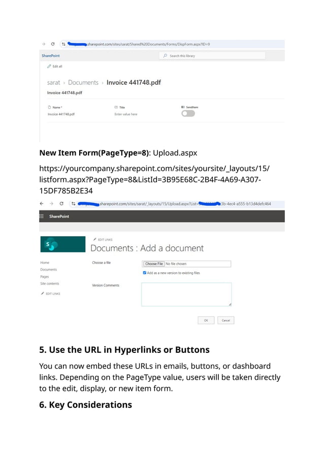 How To Open A Specific Items Edit Form In Sharepoint Document Library Using Url Redirection Pdf 0964