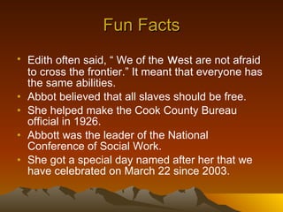 Edith Abbott | PPT