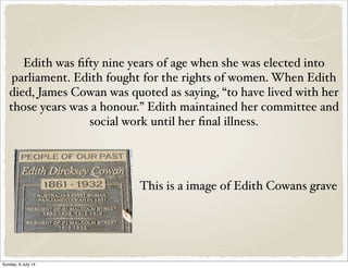 Edith Cowan | PPT