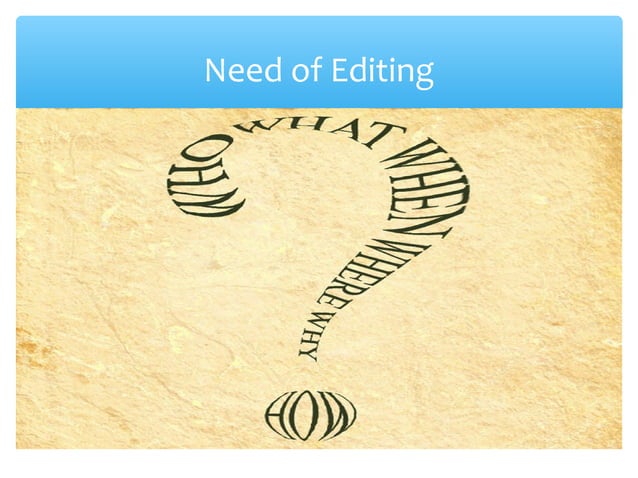 Editing in Research Methodology | PPT