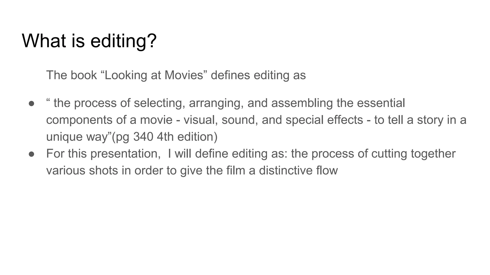 Editing: methods and techniques | PPTX | Photo Editing Software | Computer Software and Applications