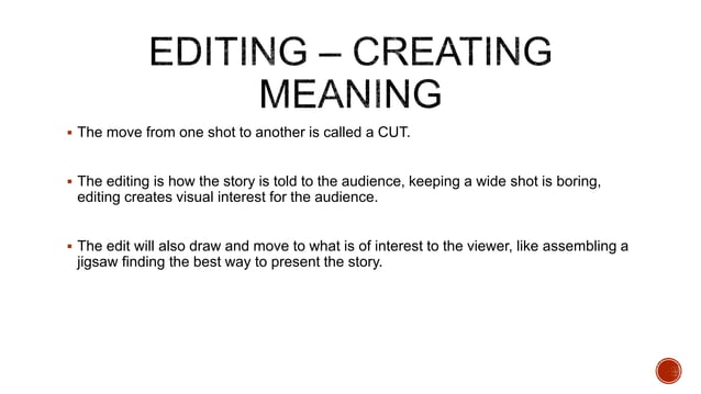 Film Editing Techniques.pptx | Photo Editing Software | Computer Software and Applications