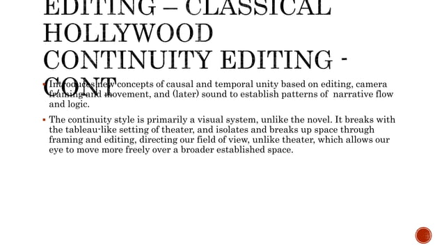 Film Editing Techniques.pptx | Photo Editing Software | Computer Software and Applications