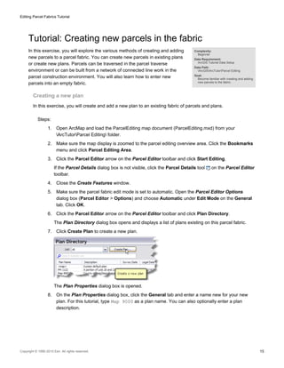 Editing parcel-fabrics-tutorial | PDF