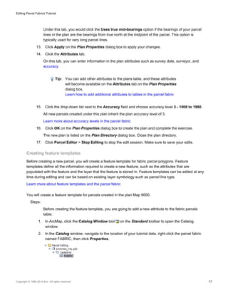 Editing parcel-fabrics-tutorial | PDF