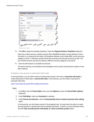 Editing parcel-fabrics-tutorial | PDF
