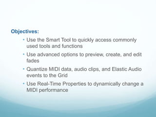 Editing and Fine-Tuning a Performance | PPT