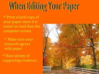 Editing and proofreading | PPT