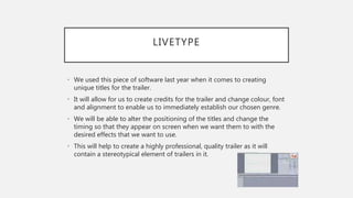 Planning- Editing and software | PPT | Free Download