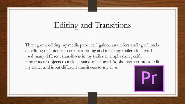 Editing and transitions research | PPT