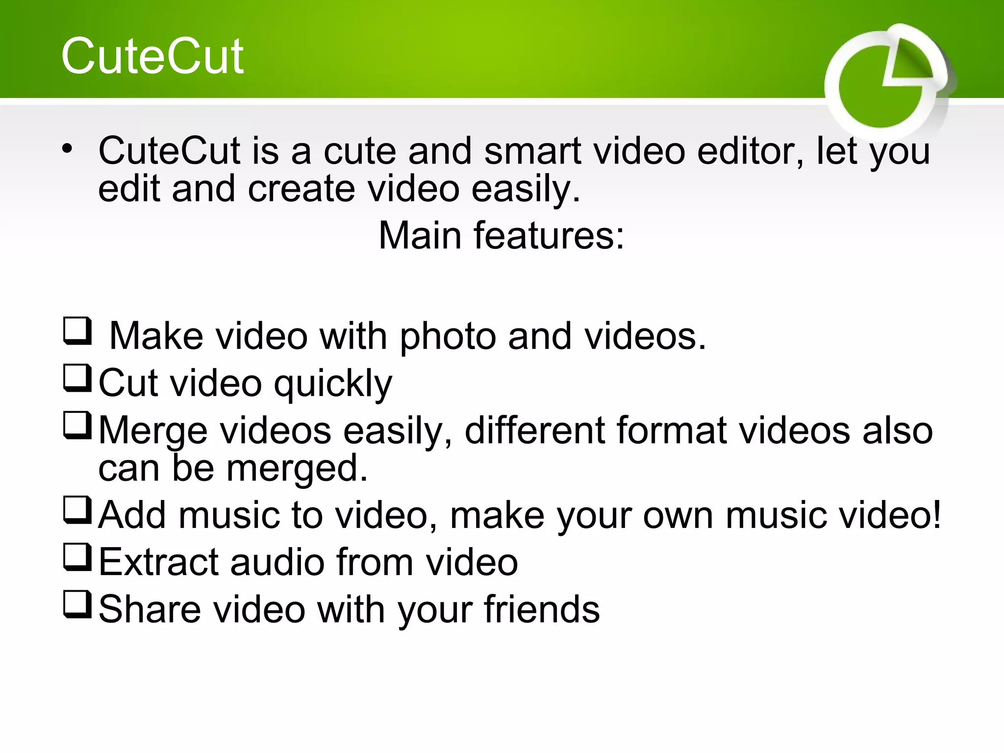 Android Editing applications. | PPT