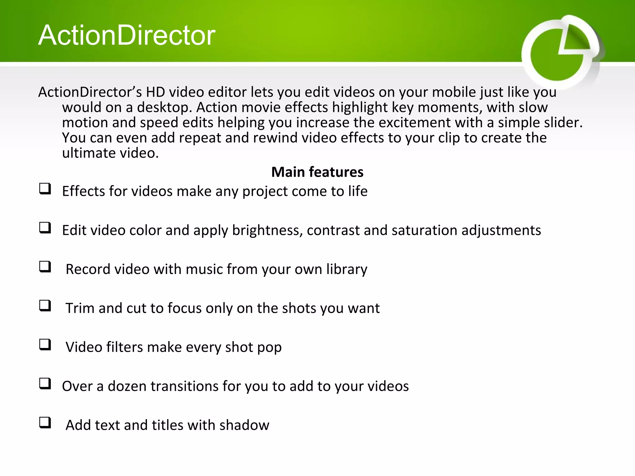 Android Editing applications. | PPT