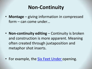 Editing - AS Media Studies | PPTX