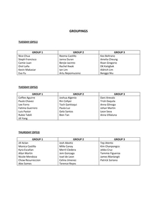 Editing Assignment And Exercise | DOC