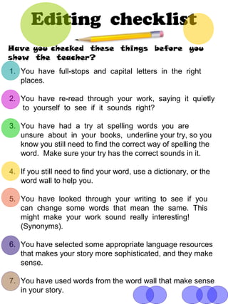 Editing checklist 2012 | PDF