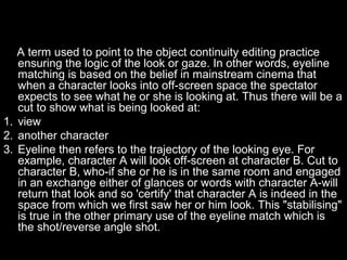 Editing concepts & techniques | PPT | Video Production | Content Production