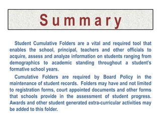 Editing copy of cum folder presentation | PPTX