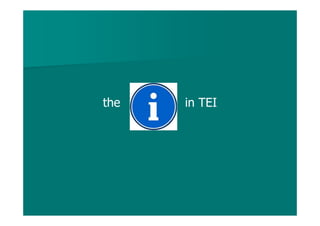 Editing Correspondence. The I in TEI. | PPT