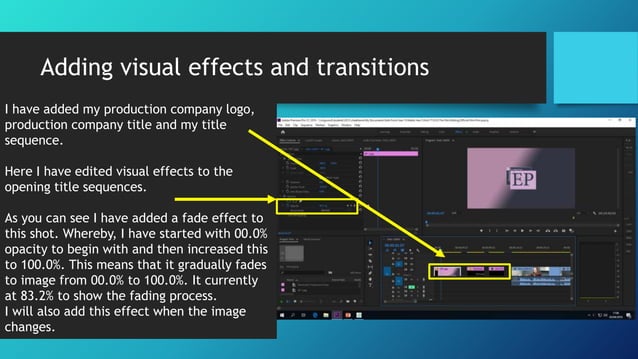 Editing evidence log done | PPT