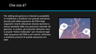 Editing genomico.pptx | Biological Sciences | Science