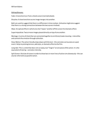 Editing glossary | DOCX