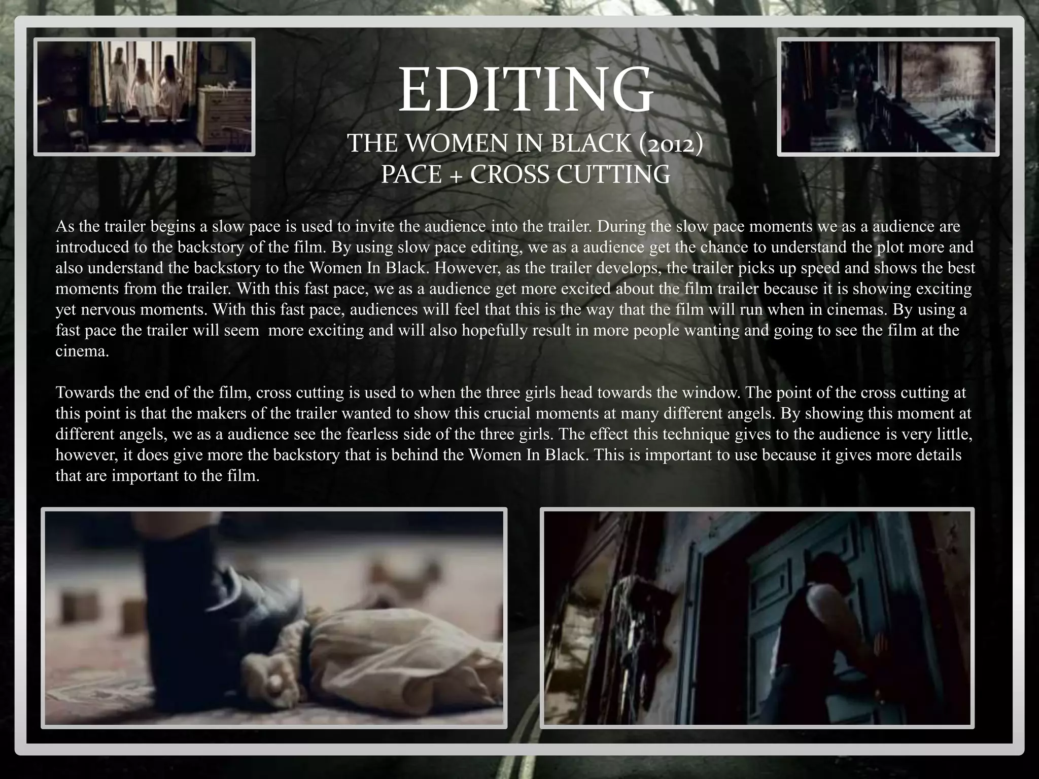 Editing in horror movies | PPTX | Video Production | Content Production