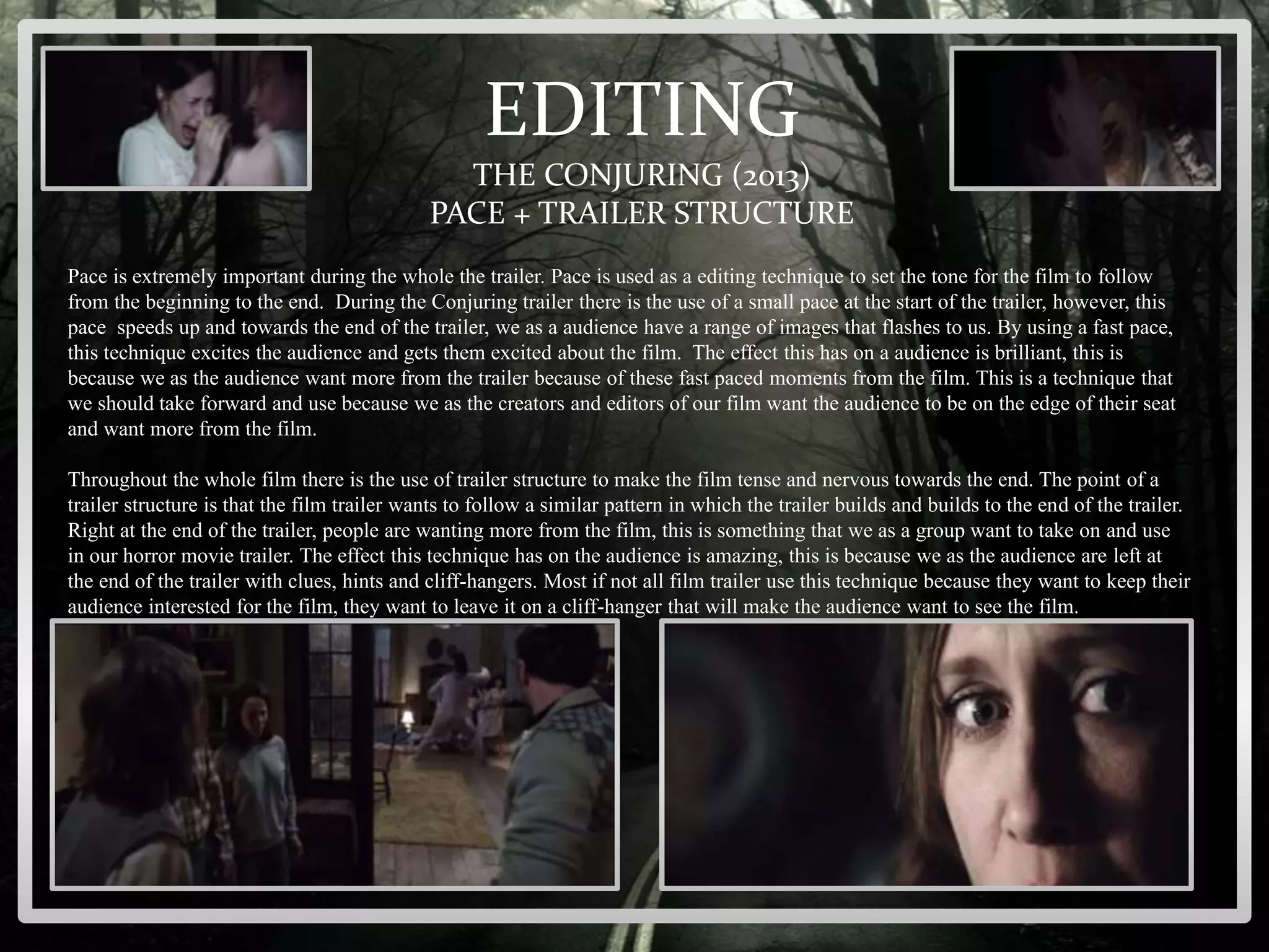 Editing in horror movies | PPT