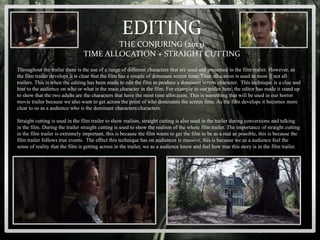 Editing in horror movies | PPTX | Video Production | Content Production