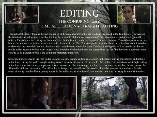 Editing in horror movies | PPT