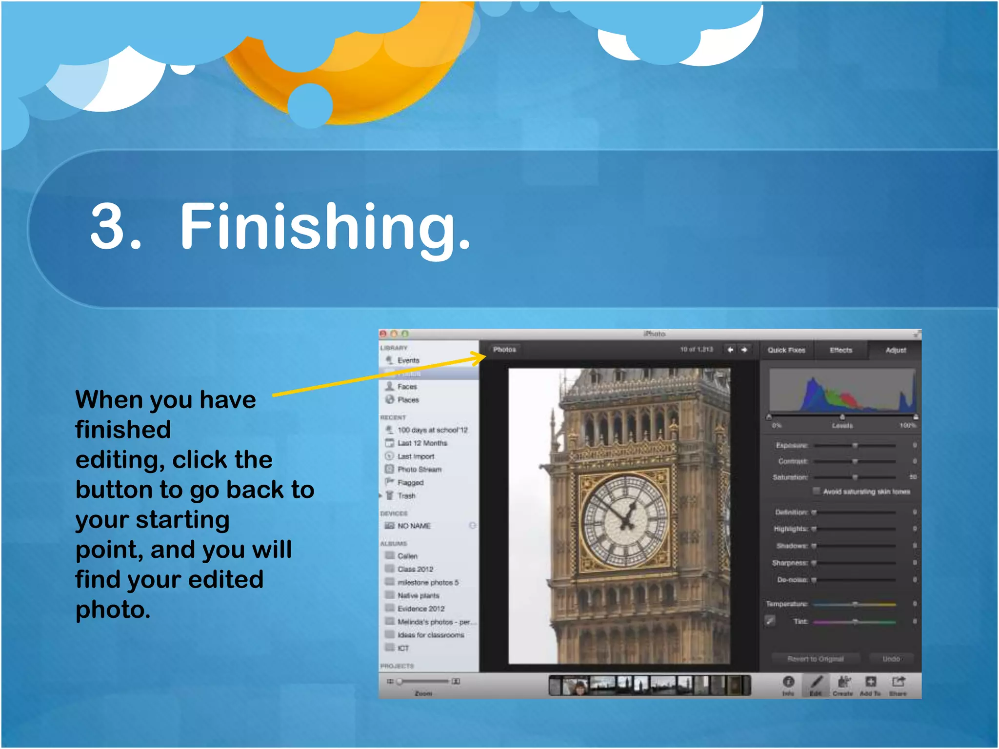 Editing in i photo | PPT