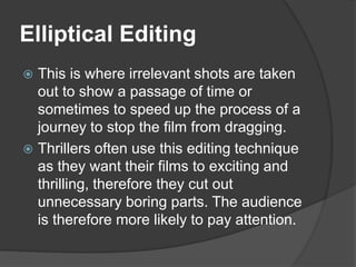 Editing in thrillers | PPT