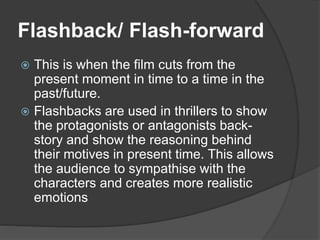 Editing in thrillers | PPT