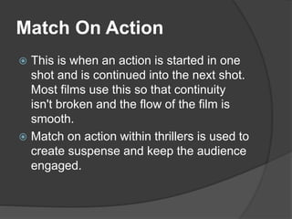 Editing in thrillers | PPT