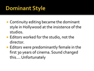 Editing introduction and history support | PPT