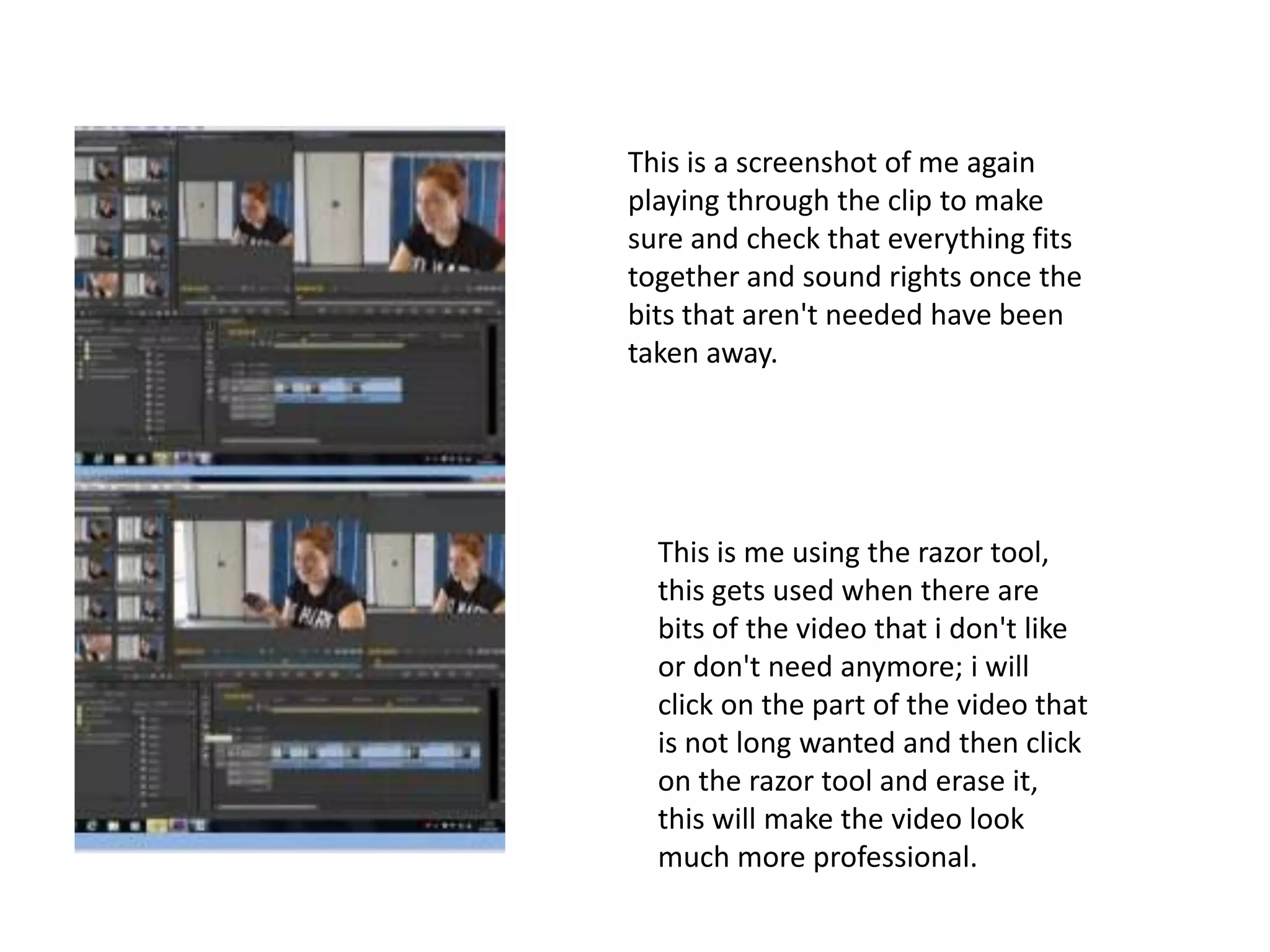 Editing ‘its good to talk’ | PPTX | Video Software | Computer Software and Applications