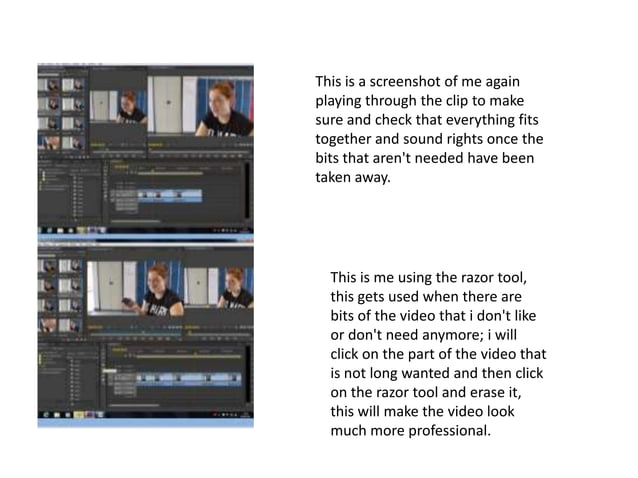 Editing ‘its good to talk’ | PPTX | Video Software | Computer Software and Applications