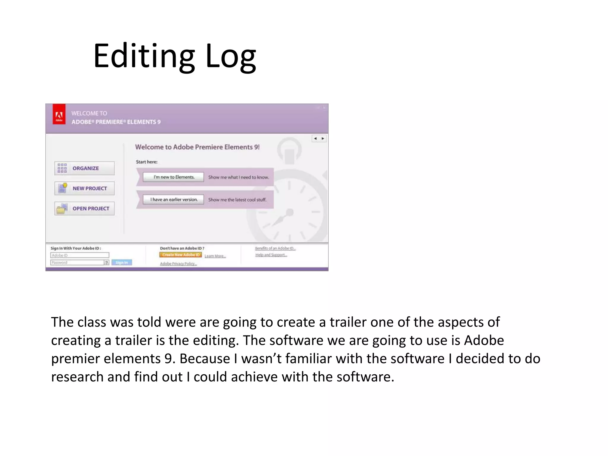 Editing log | PPT