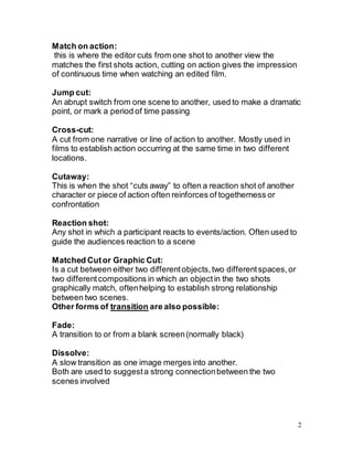 Editing notes sheet | PDF