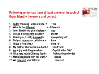 Editing of the passage | PPT