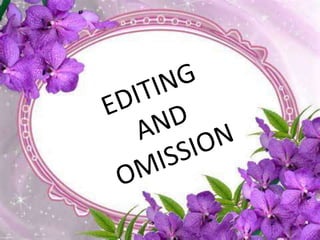 Editing And Omission | PPT