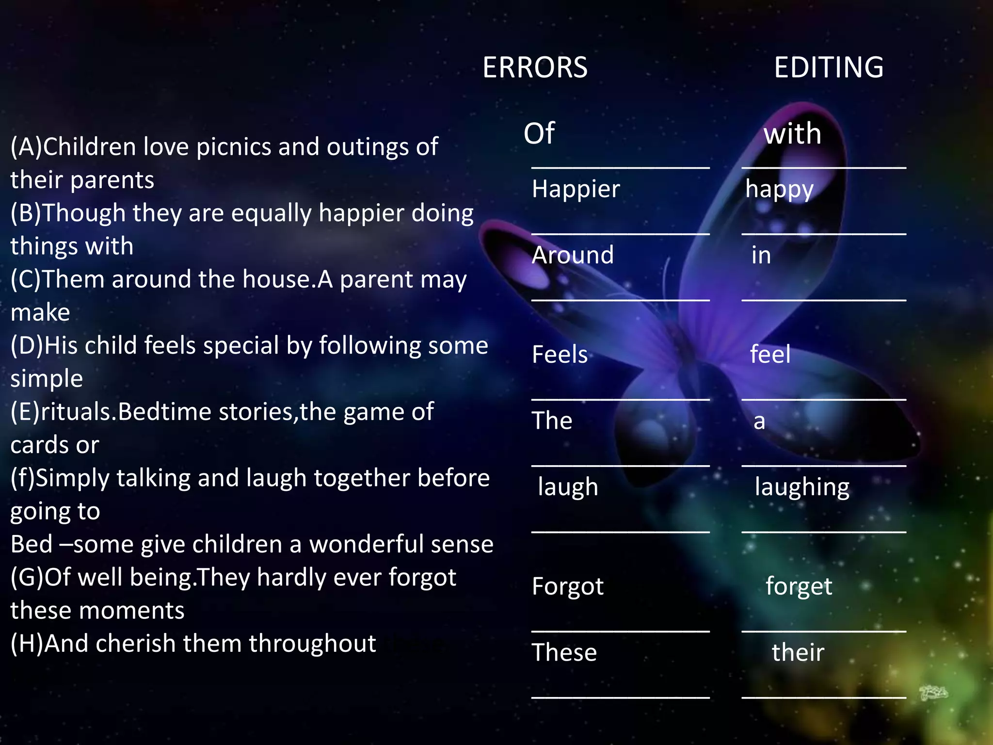 Editing & omission grammar | PPTX