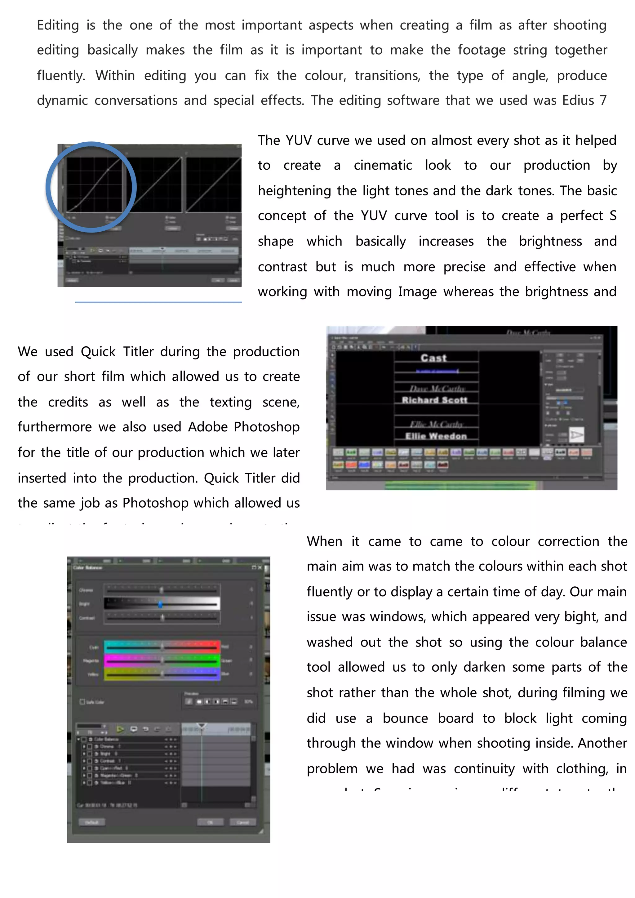 Editing on edius | DOCX