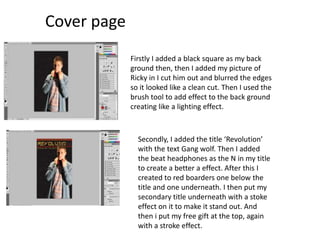 Editing process of my magazine | PPT